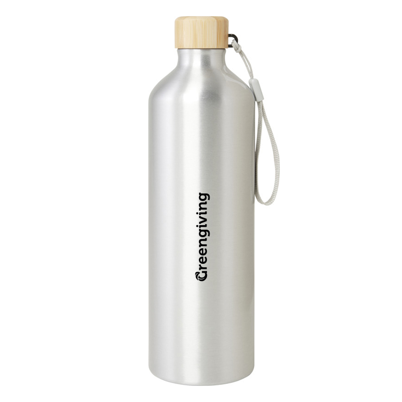 Aluminium water bottle 1L | Eco gift - Greengiving.eu
