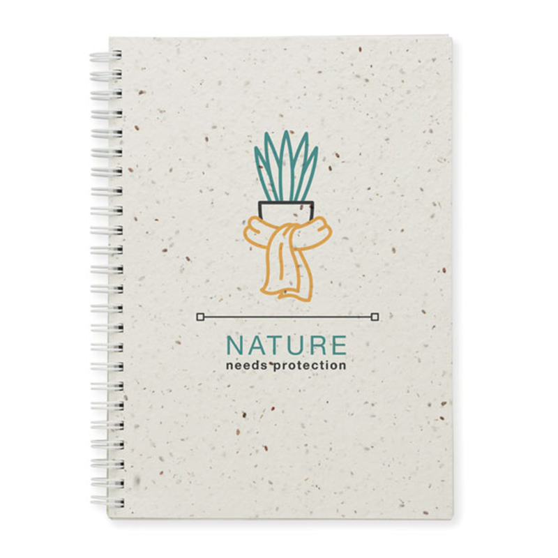 A5 seed paper notebook | Eco gift - Greengiving.eu