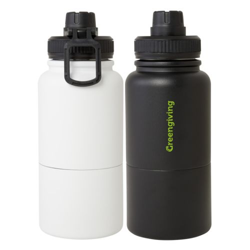 Printed RVS water bottles - Greengiving.eu